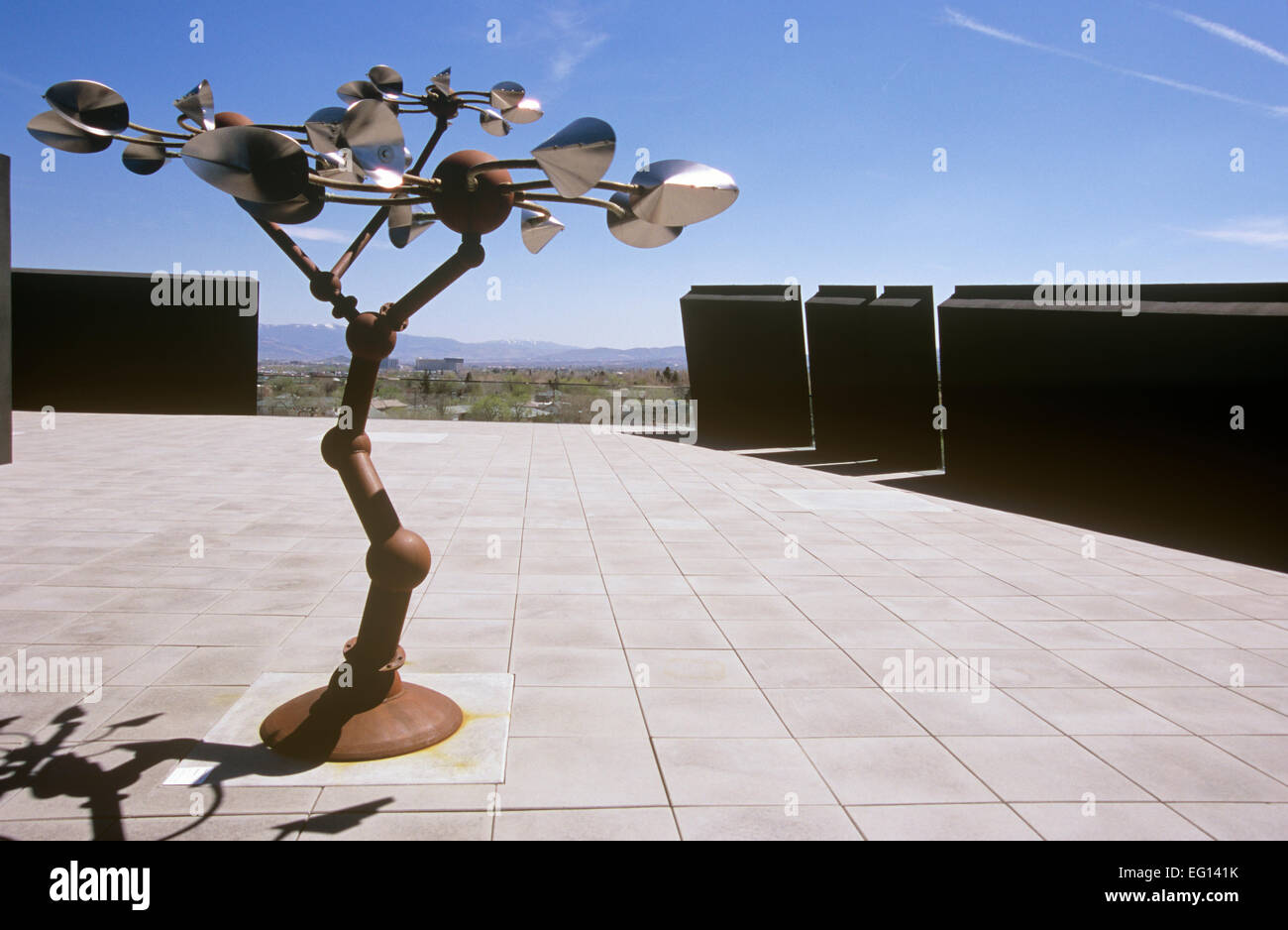Outdoor sculpture at the Nevada Museum of Art, Reno, Nevada, USA Stock ...