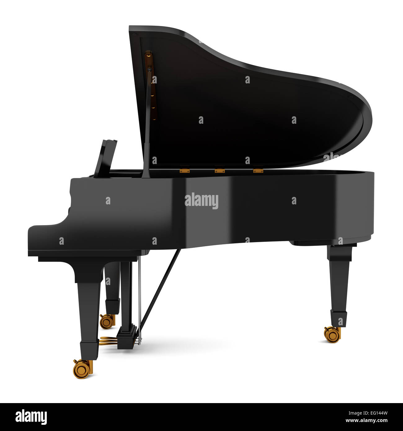 Grand piano side view hi-res stock photography and images - Alamy