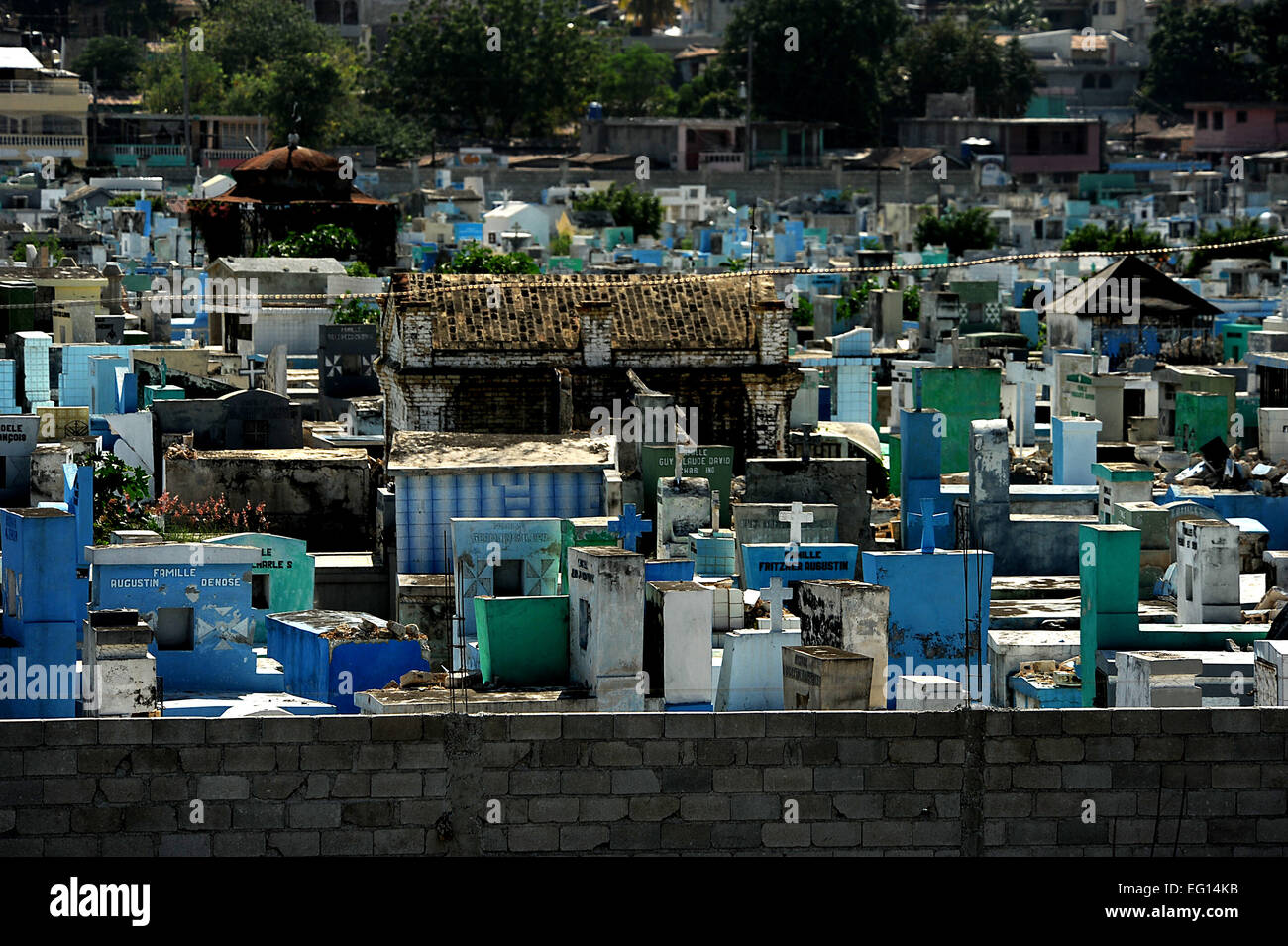 A Haitian cemetery in Port au Prince, Haiti on Jan. 20, 2010. A ...