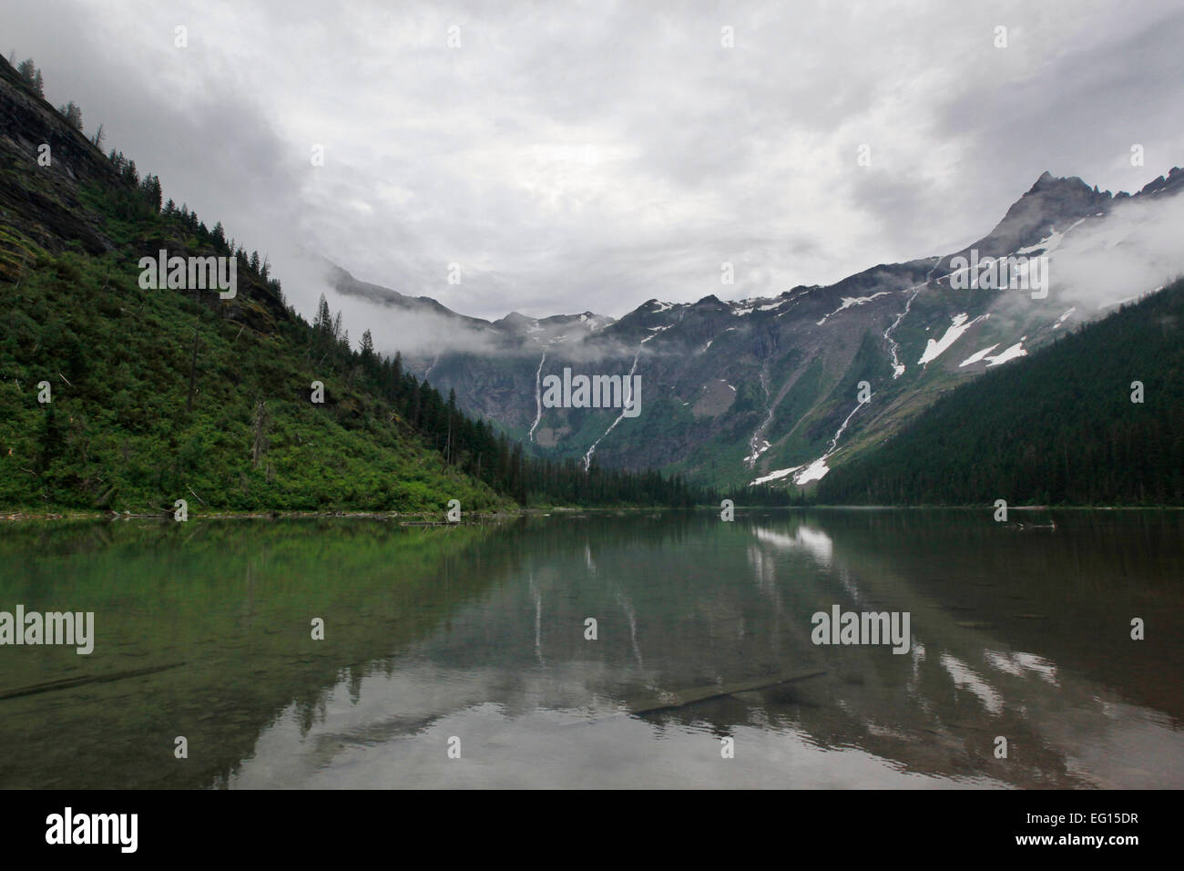 Avalanche Lake in Glacier National Park in Montana Stock Photo - Alamy