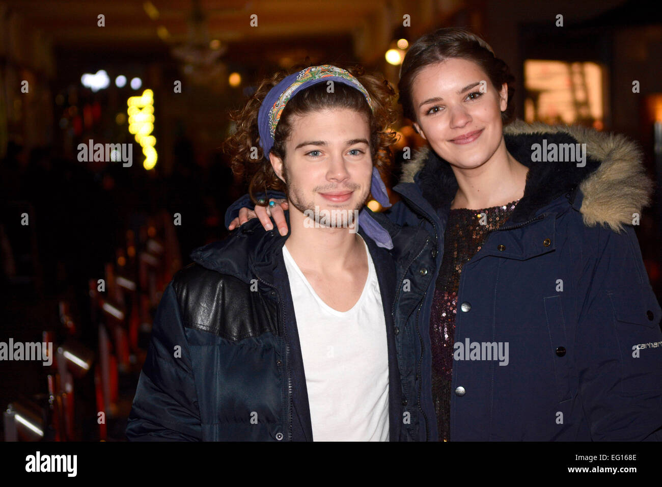 Jascha Rust and girlfriend Helene attending the 99Fire Films Award 2015 ...