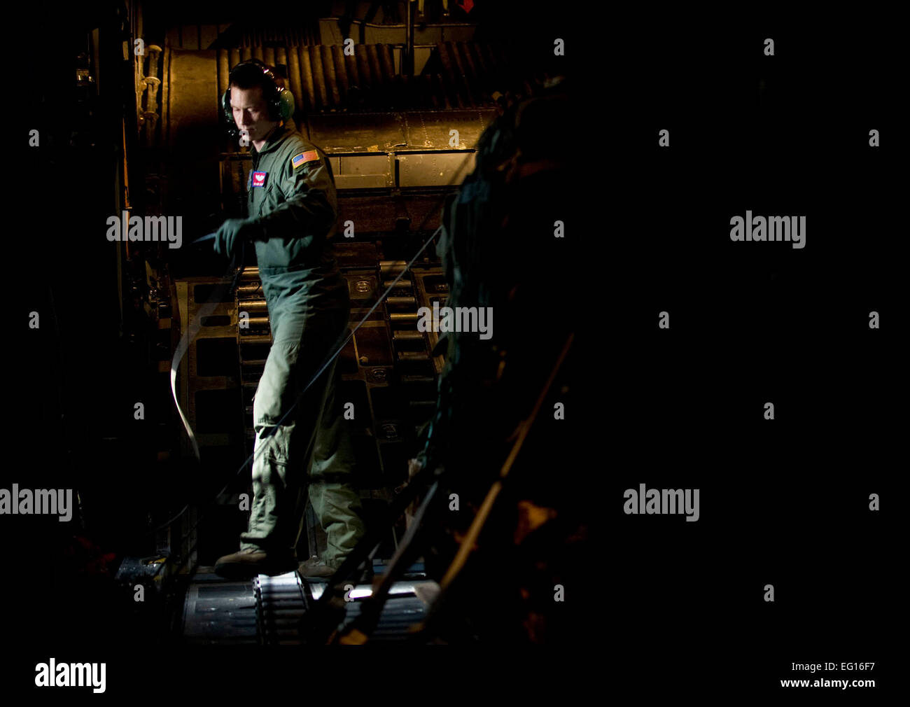 Senior Airman Daniel Musick, a C-130 loadmaster from the 39th Airlift ...
