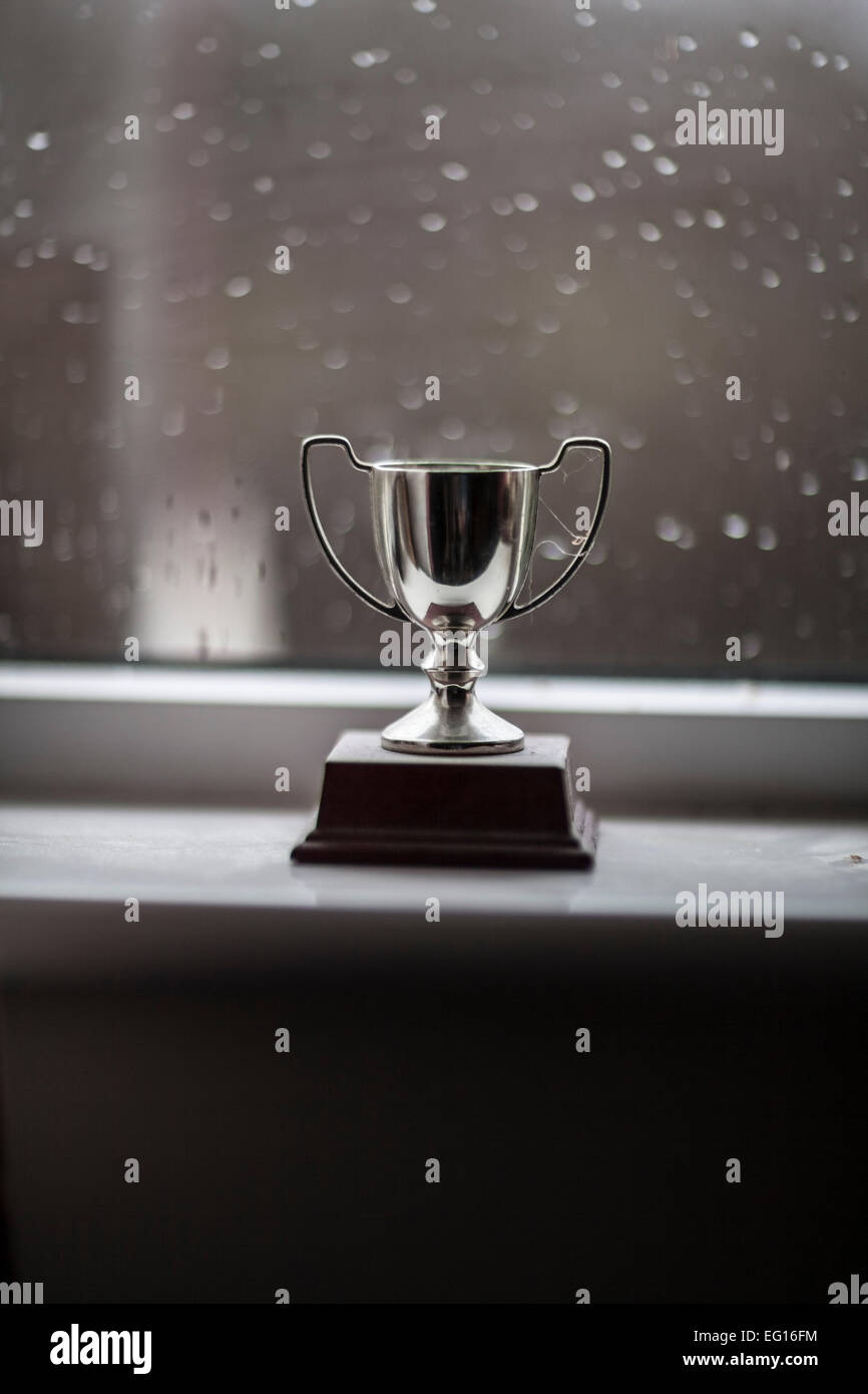 A trophy on a windowsill Stock Photo - Alamy