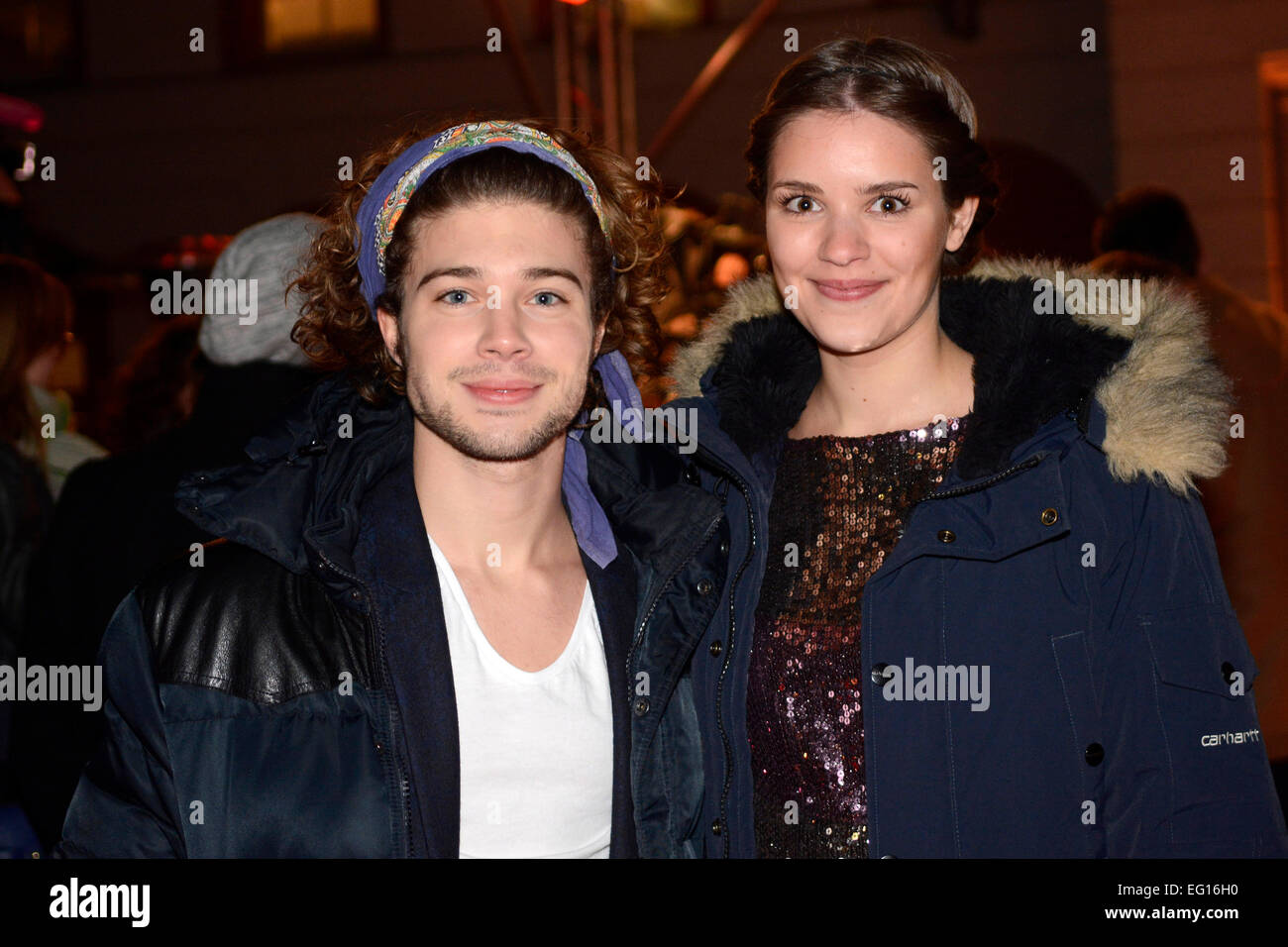 Jascha Rust and girlfriend Helene attending the 99Fire Films Award 2015 ...