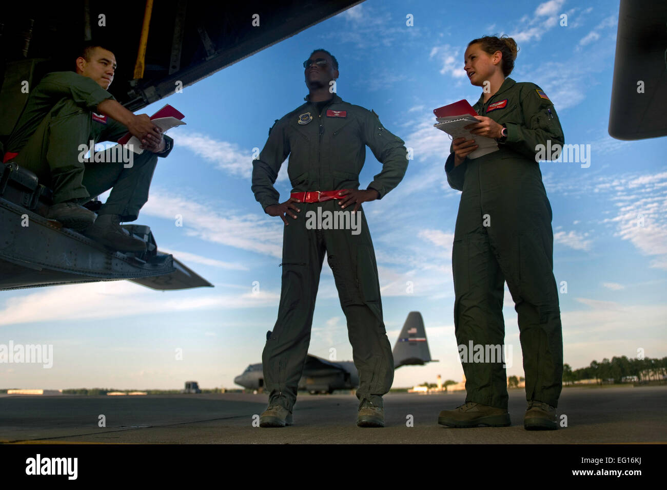 Capt. Regina Wall, a C-130 pilot from the 39th Airlift Squadron from ...