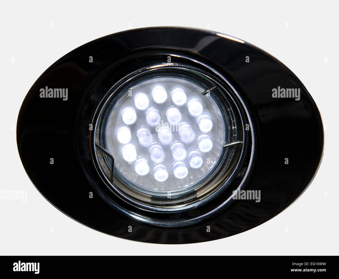 cut out image of an energy saving led downlight Stock Photo - Alamy