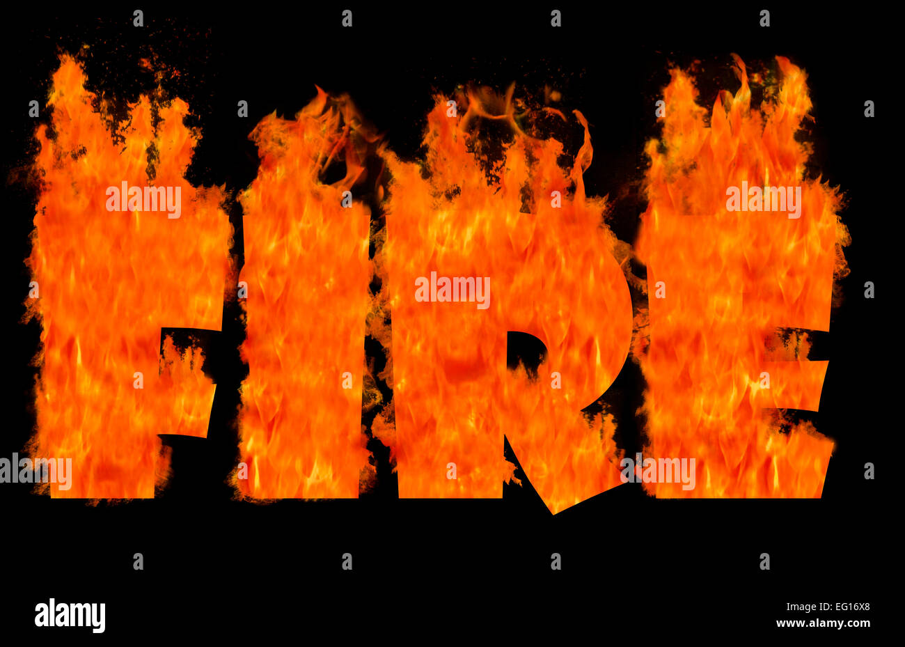 Word Fire Flames High Resolution Stock Photography and Images - Alamy