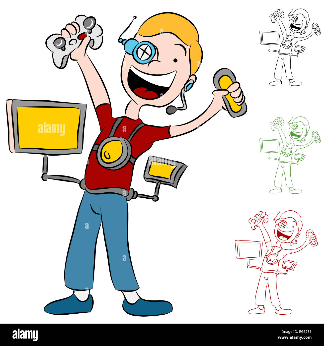 Cartoon video games hi-res stock photography and images - Alamy