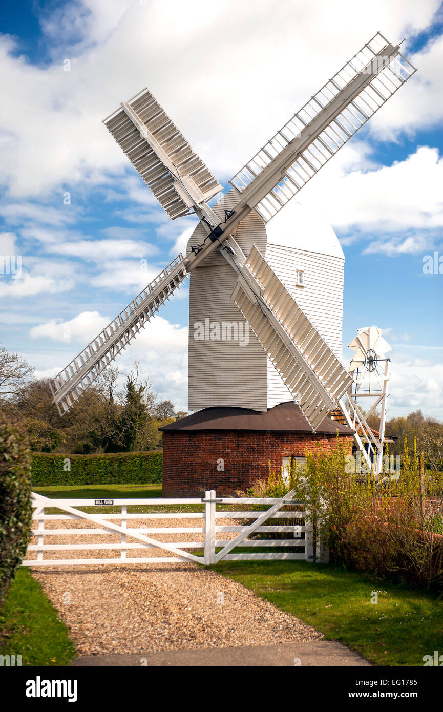 Stanton windmill / post mill Stock Photo - Alamy