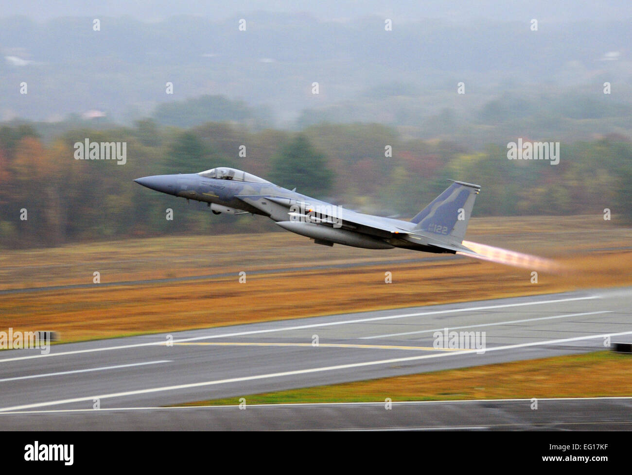 An F-15 Eagle from the 104th Fighter Wing, Massachusetts Air National ...