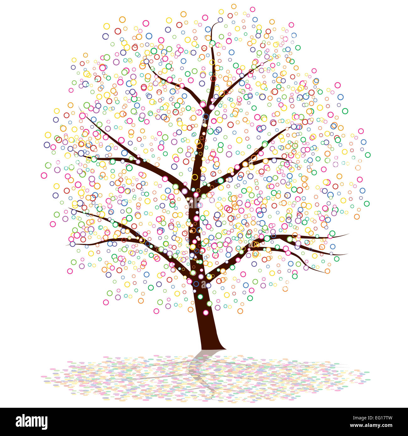 An image of a dot tree Stock Photo - Alamy