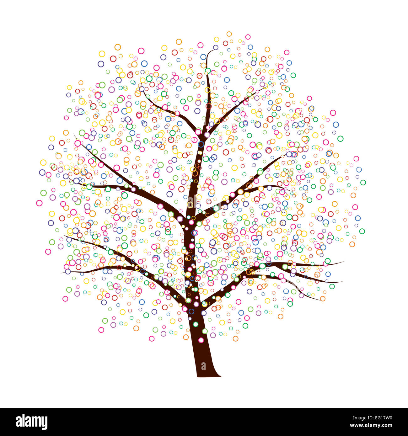 An image of a dot tree Stock Photo - Alamy