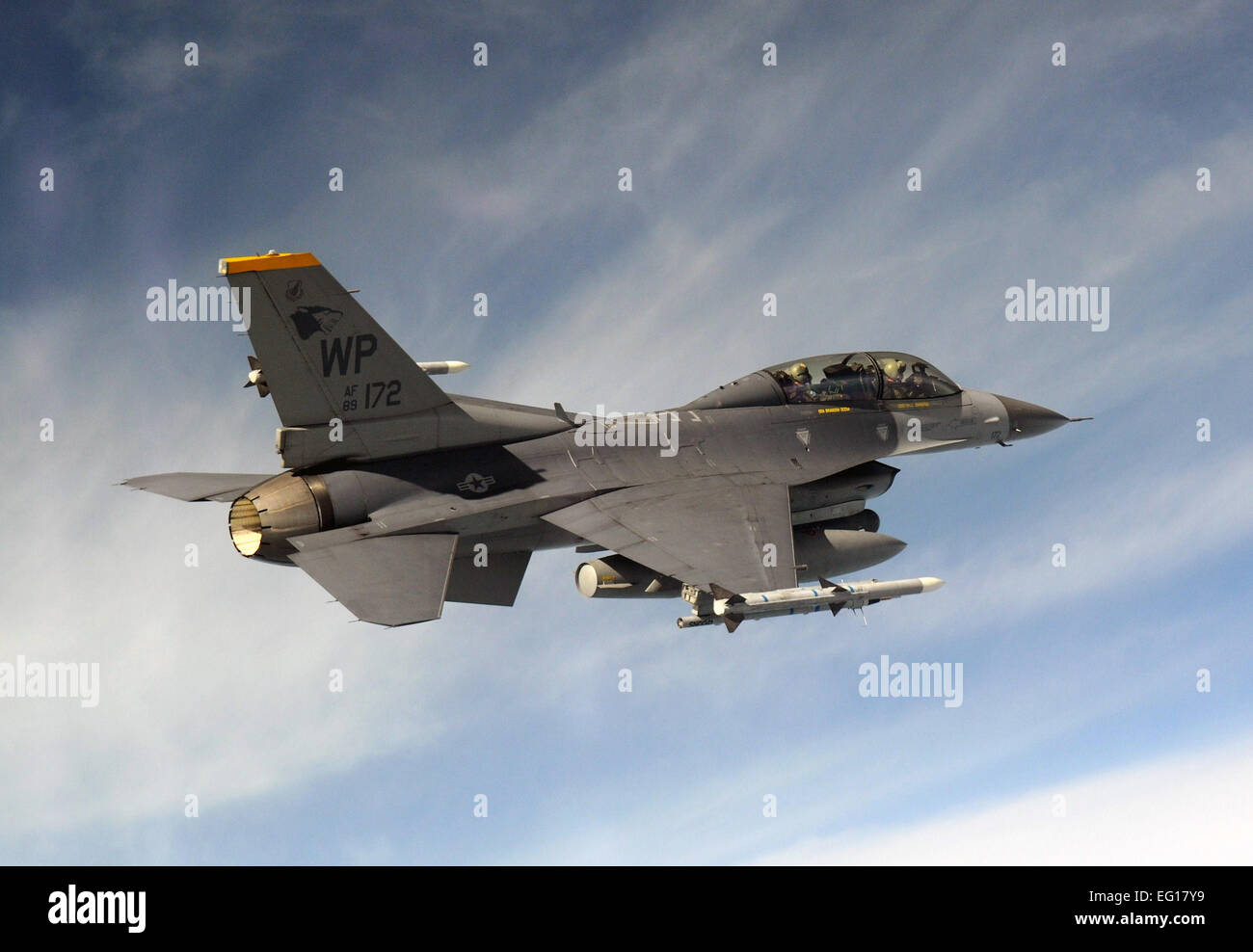An 80th Fighter Squadron F-16 Fighting Falcon flies Oct. 21, 2010, in ...