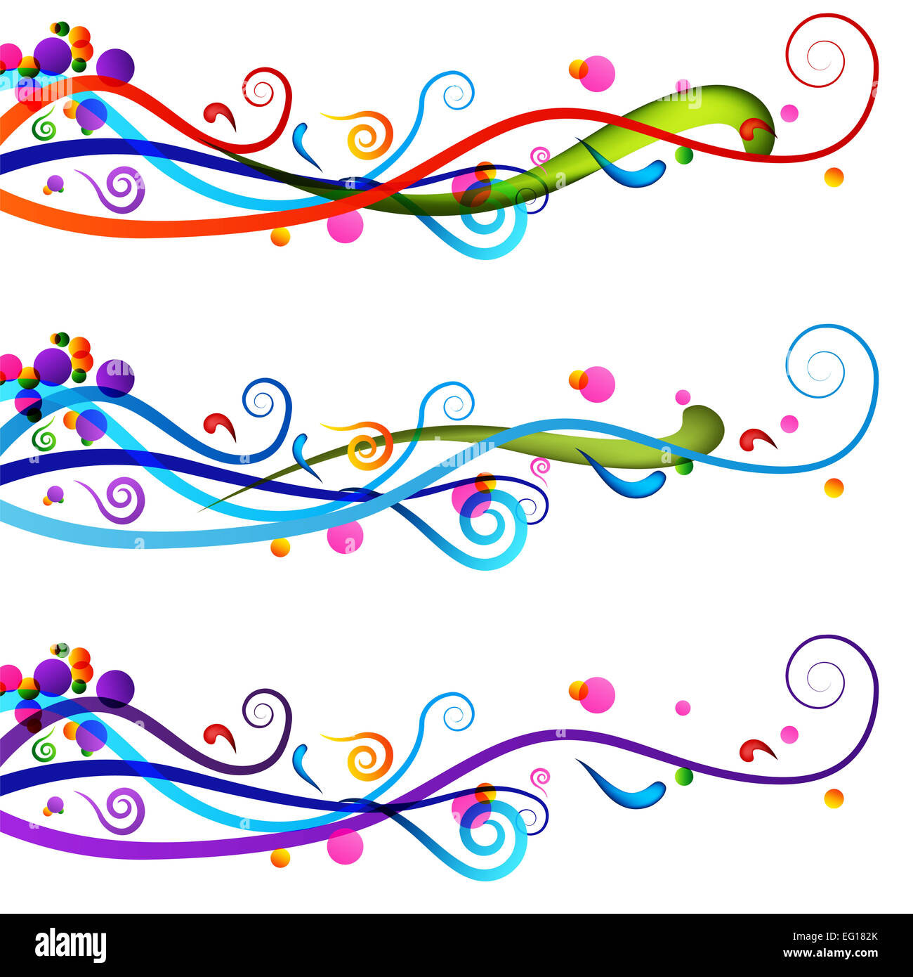 An image of a colorful festive celebration banner set Stock Photo - Alamy