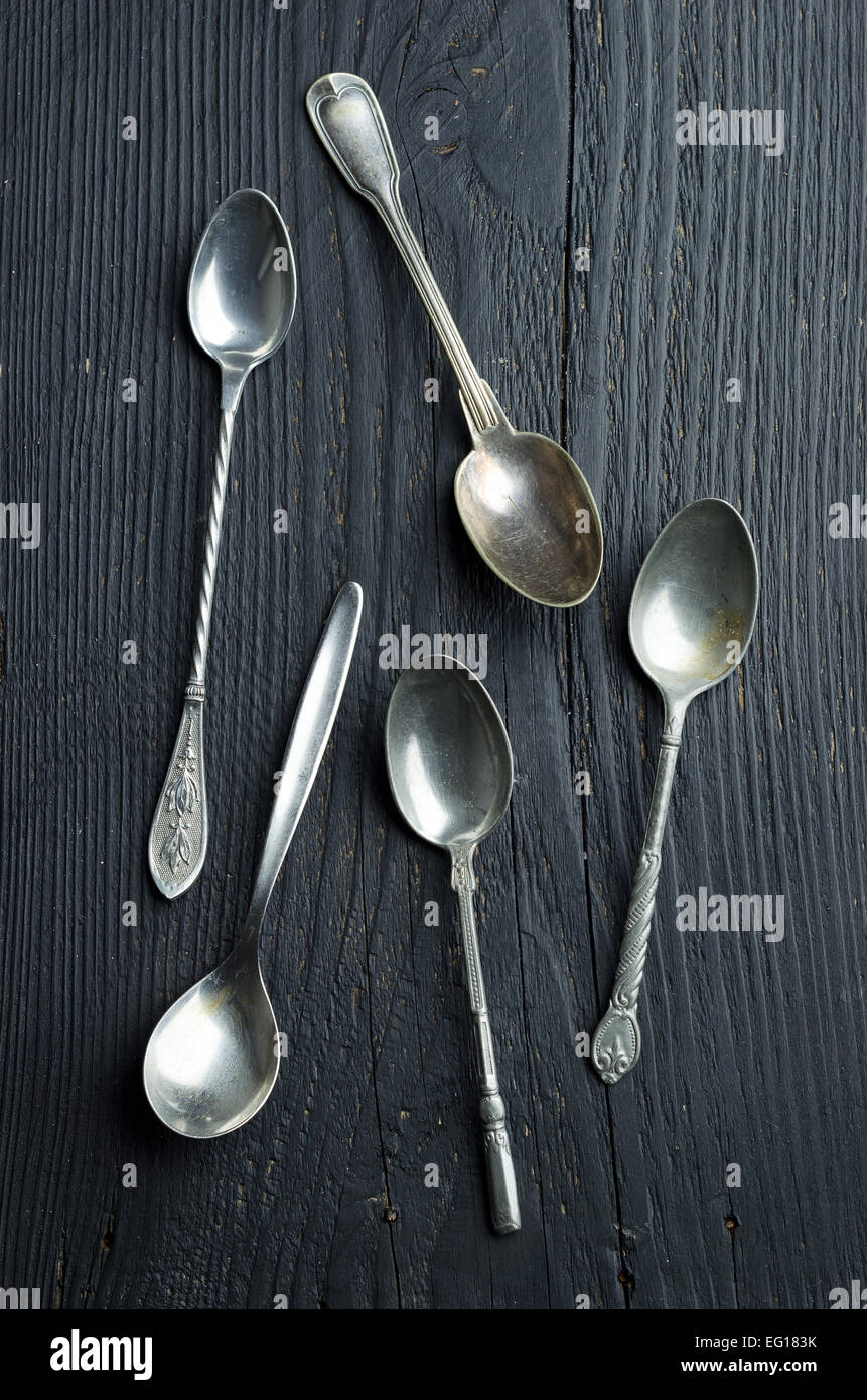 Silver teaspoon hi-res stock photography and images - Alamy