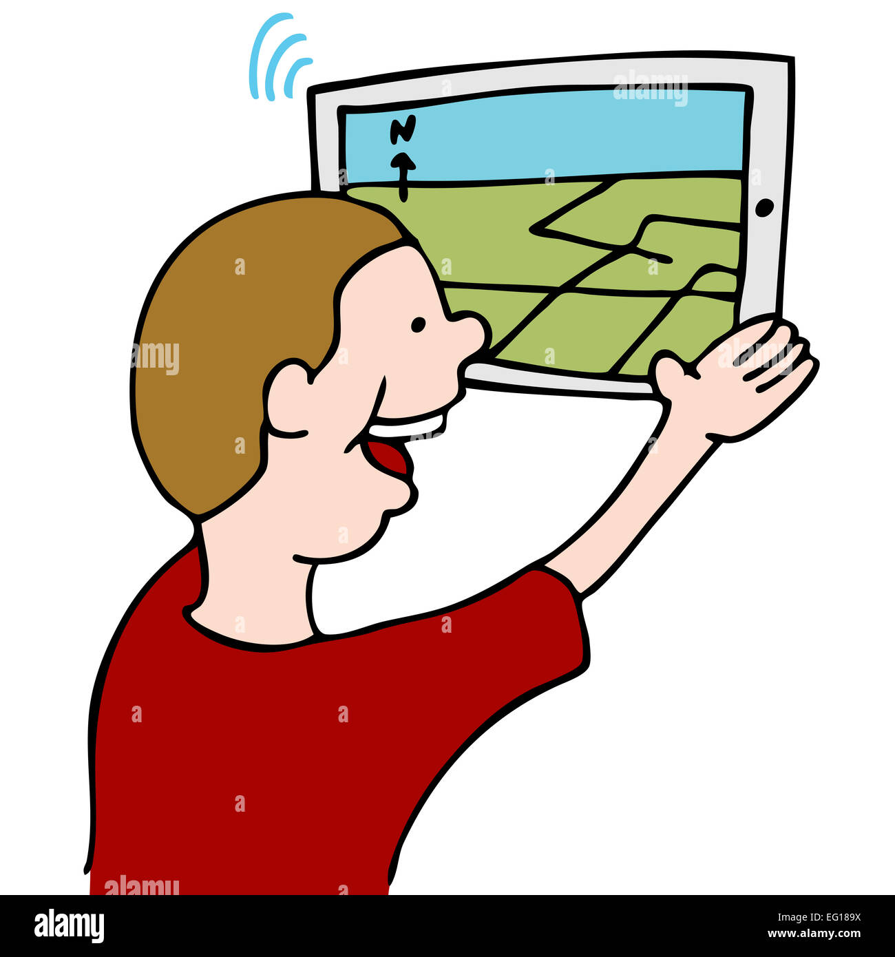 Map navigation on hi-res stock photography and images - Alamy