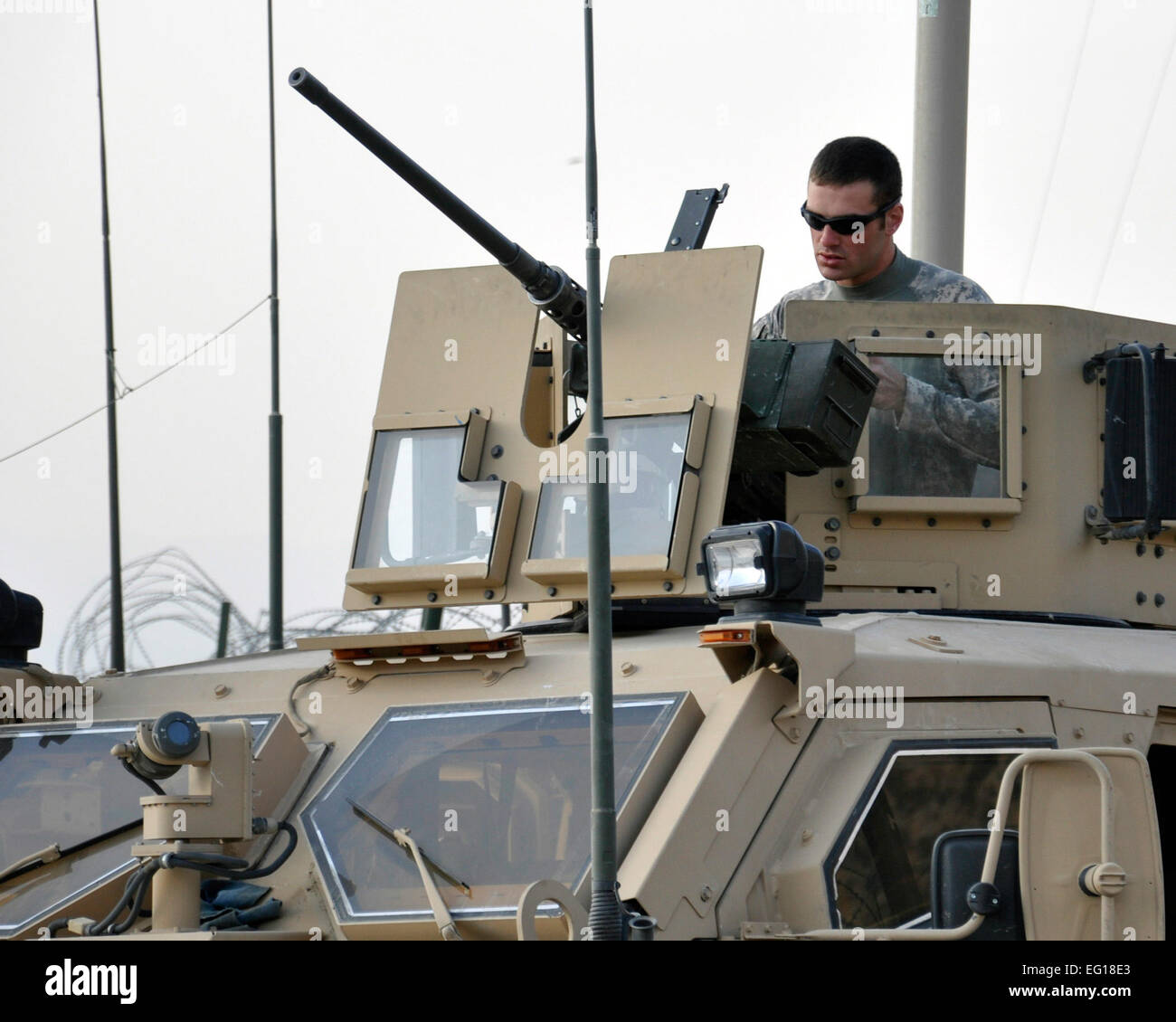 U.S. Army Spc. Joseph Foster, a security force member of the Nuristan ...