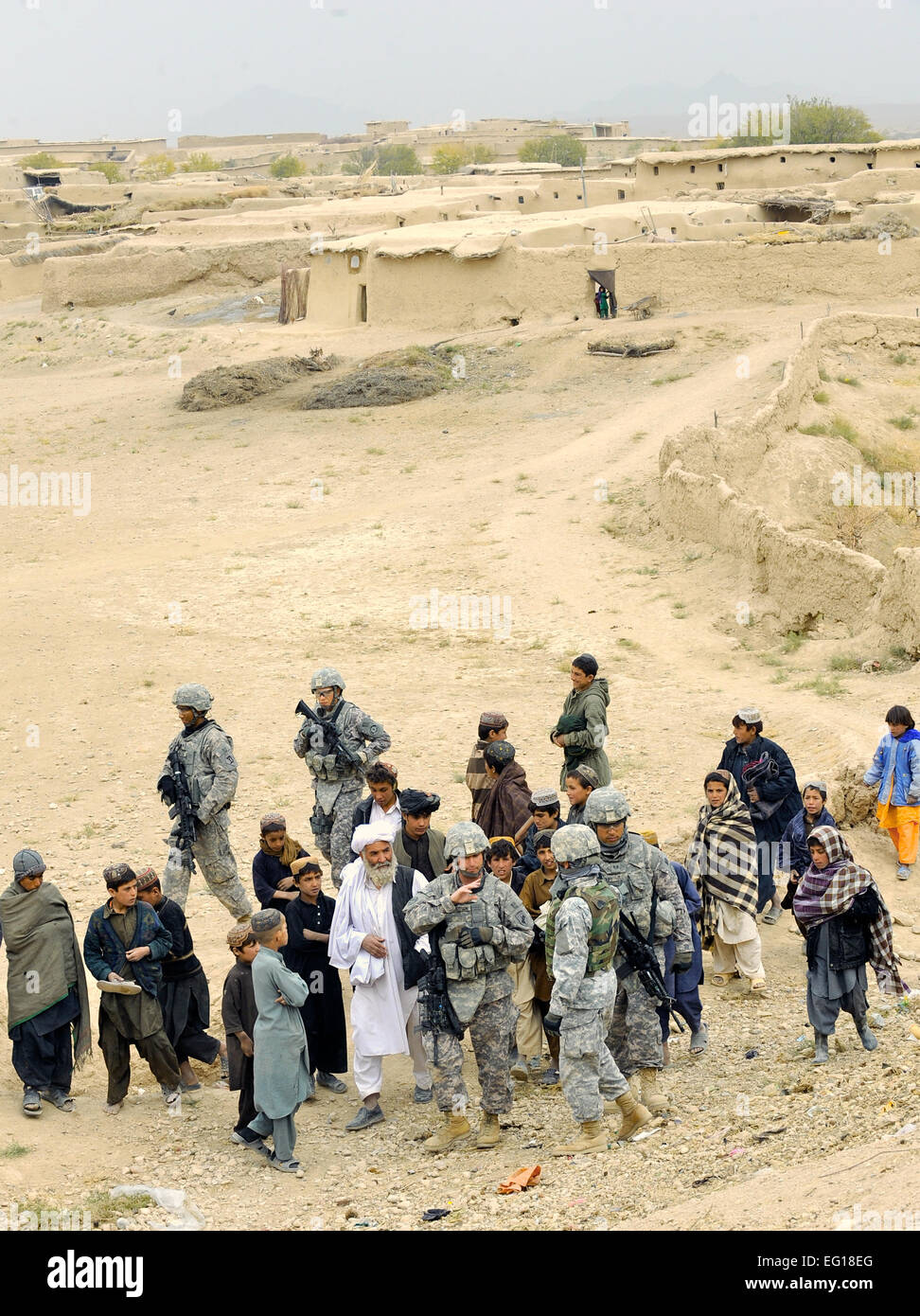 U.S. Service members from Provincial Reconstruction Team Zabul talk ...