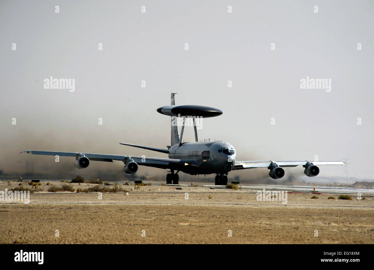 A U.S. Air Force E-3 Sentry aircraft from the 964th Expeditionary ...
