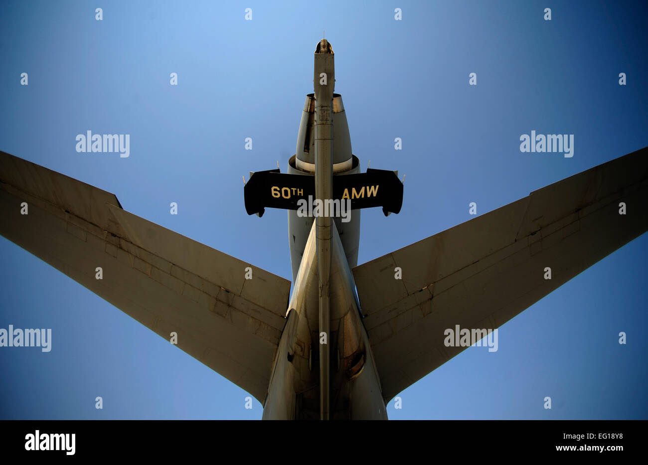 The boom pod of a U.S. Air Force KC-10 Extender aircraft, assigned to ...