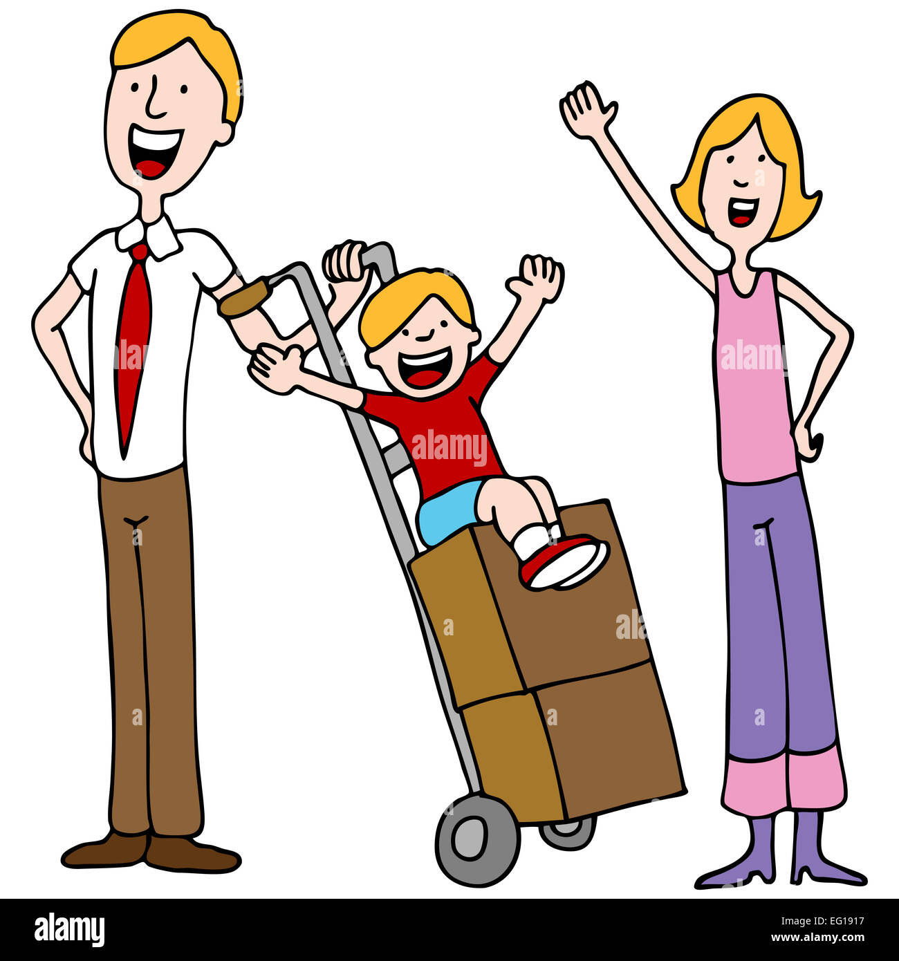 An Image Of A Family Getting Ready To Move Stock Photo Alamy an-image-of-a-family-getting-ready-to-move-stock-photo-alamy