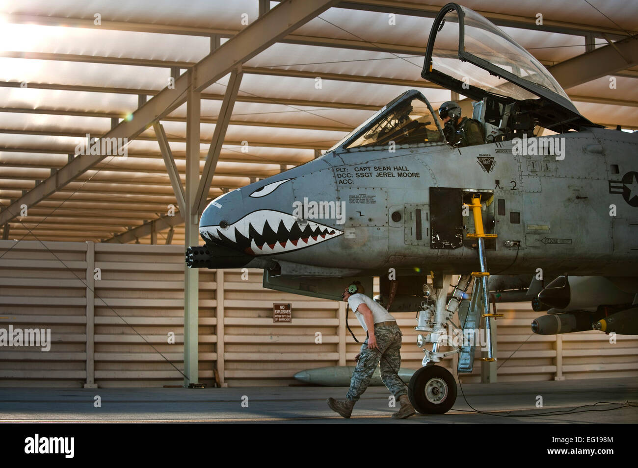 U.S. Air Force Staff Sgt. Jamie Case, a crew chief with the 23rd ...