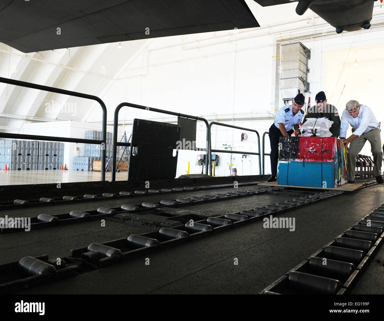 U.S. Air Force Col. Tod Fingal, the 36th Wing vice commander, Col. Paul ...