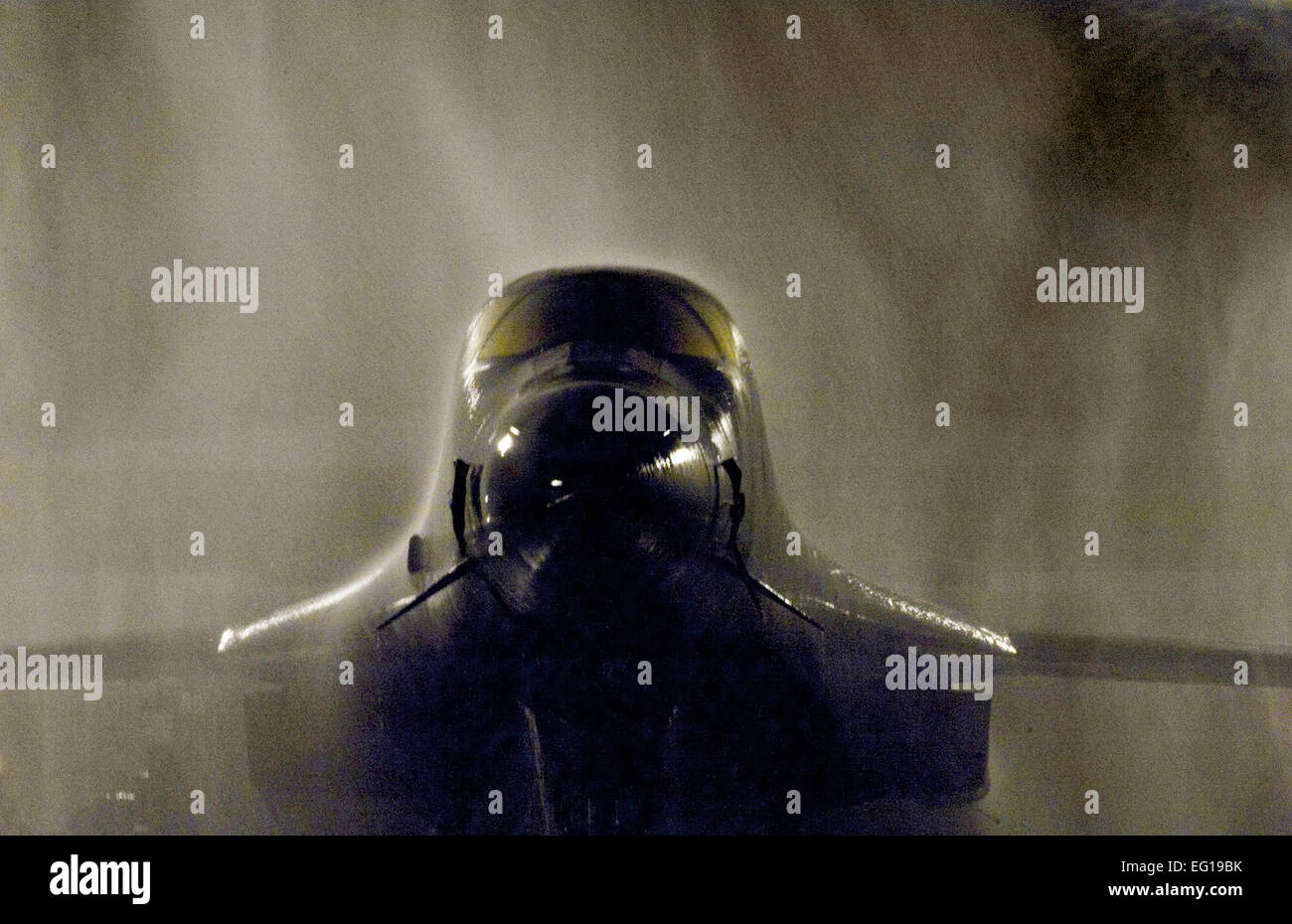 A B-1B Lancer gets a "shower" March 22, 2010, at Ellsworth Air Force ...