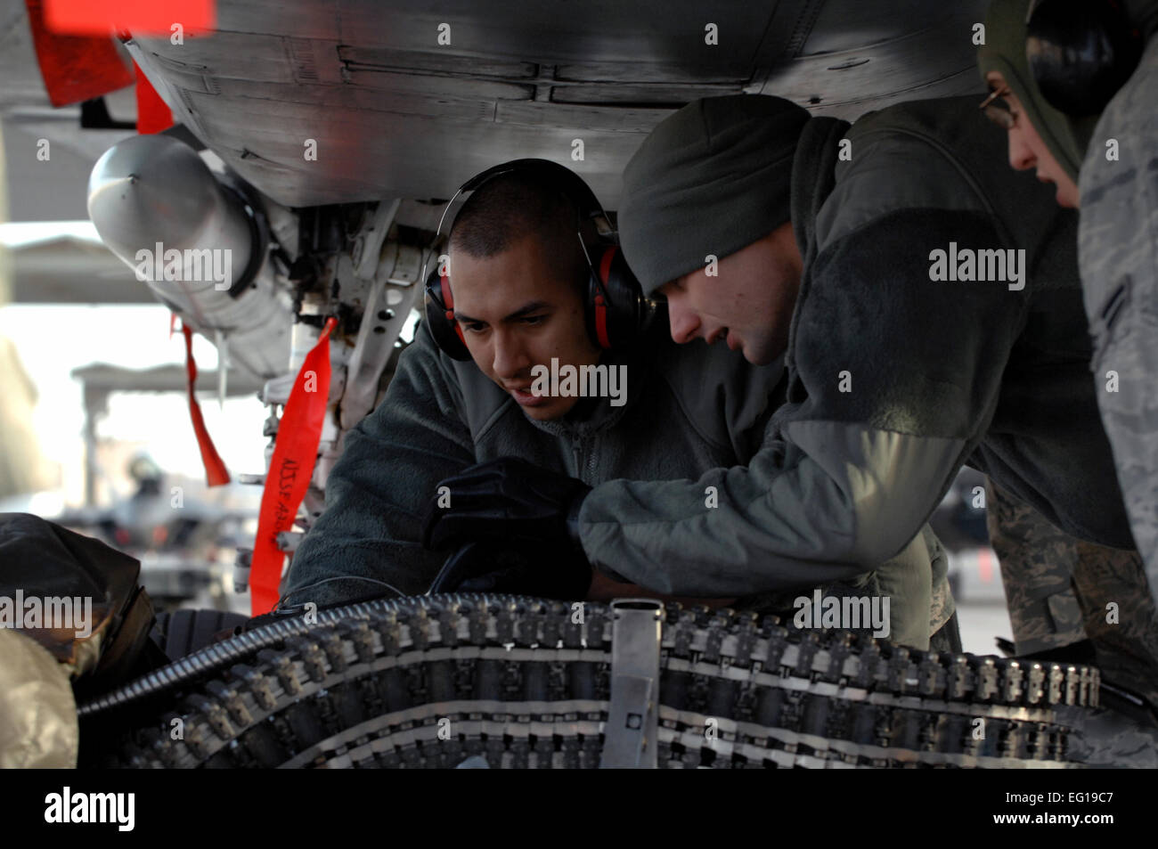 U.S. Air Force Staff Sgt. John Castro and U.S. Air Force Airman 1st ...