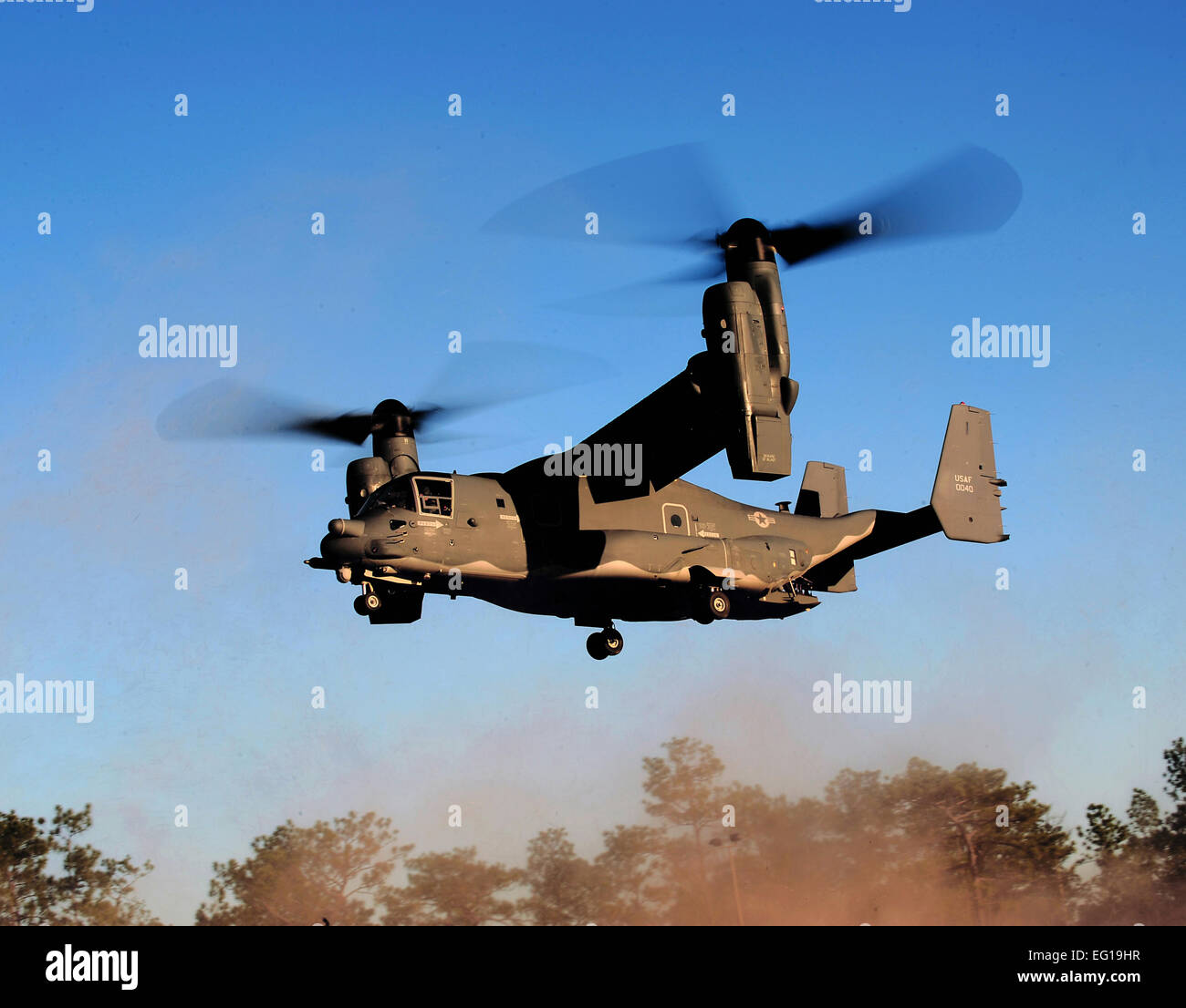U.S. Air Force Maj. James Rowe, an Air Force CV-22 Osprey tiltrotor ...