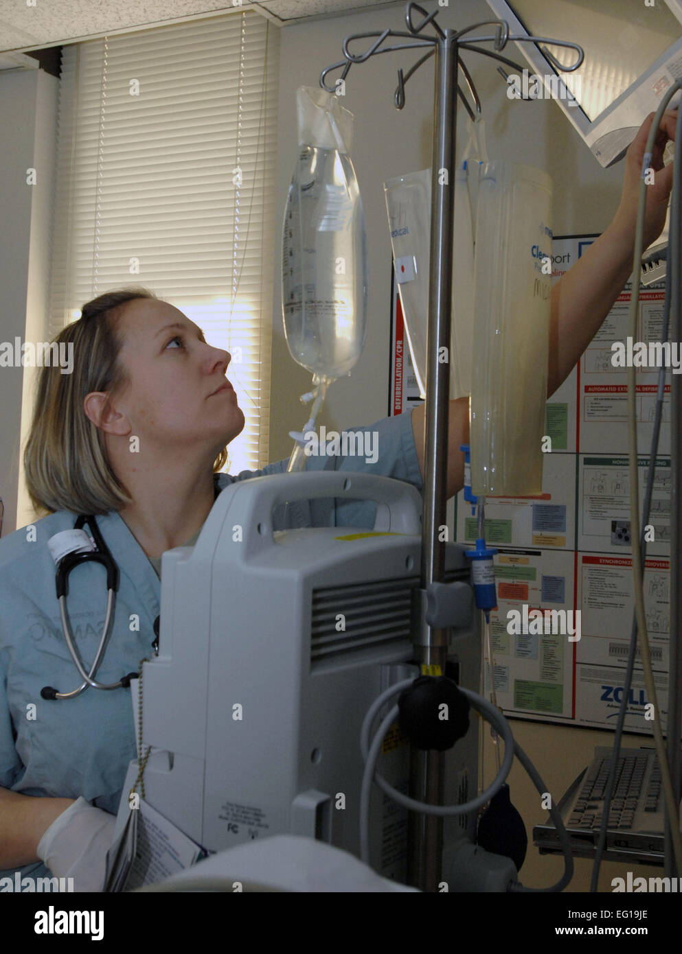 U.S. Air Force Capt. Julie Petsche, a complex clinical nurse for the ...