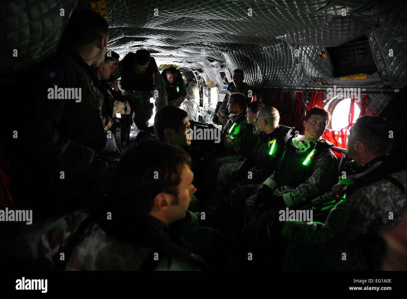 U.S. Army Soldiers assigned to the 10th Special Forces Group, ride a CH ...