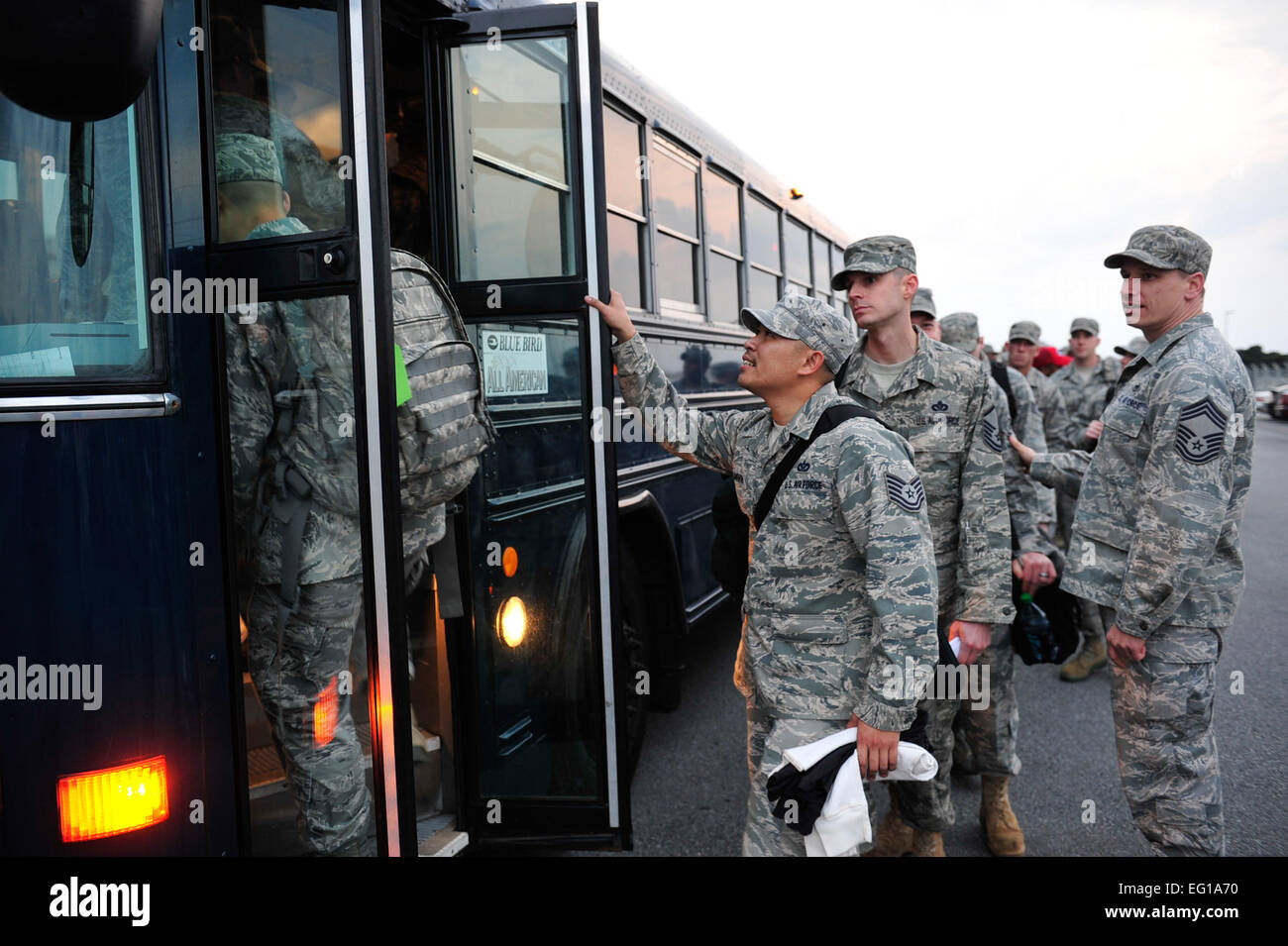 U.S. Air Force Chief Master Sgt. Robert Rucinski, superintendent of the ...