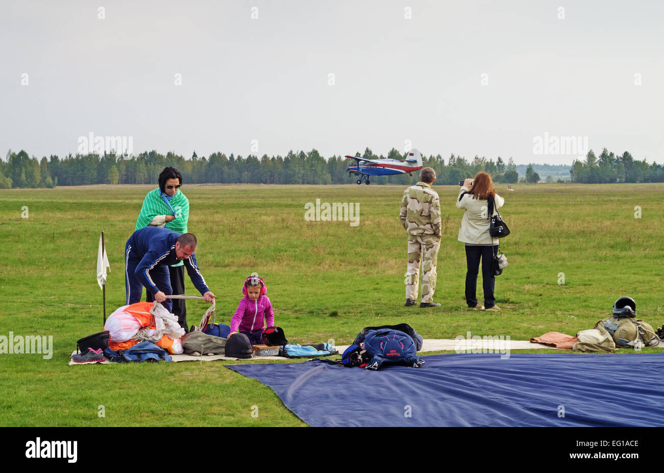 Parachutists - 2014 Stock Photo - Alamy