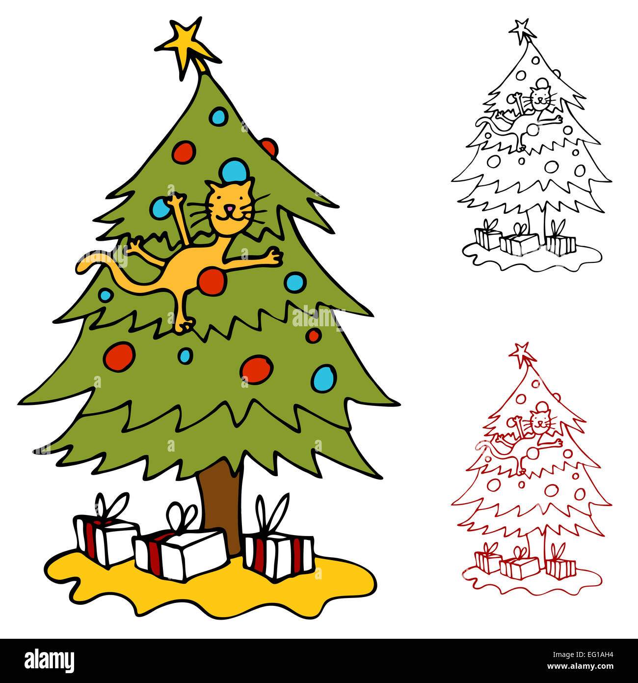 Kitten climbing Cut Out Stock Images & Pictures - Alamy