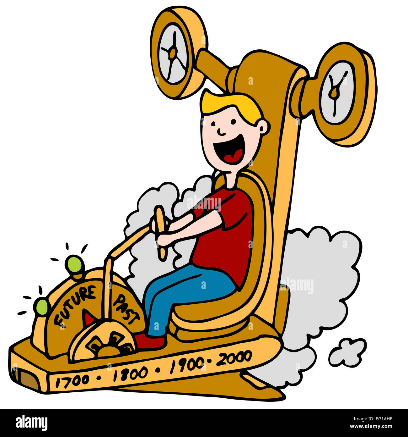 Time machine Cut Out Stock Images & Pictures - Alamy