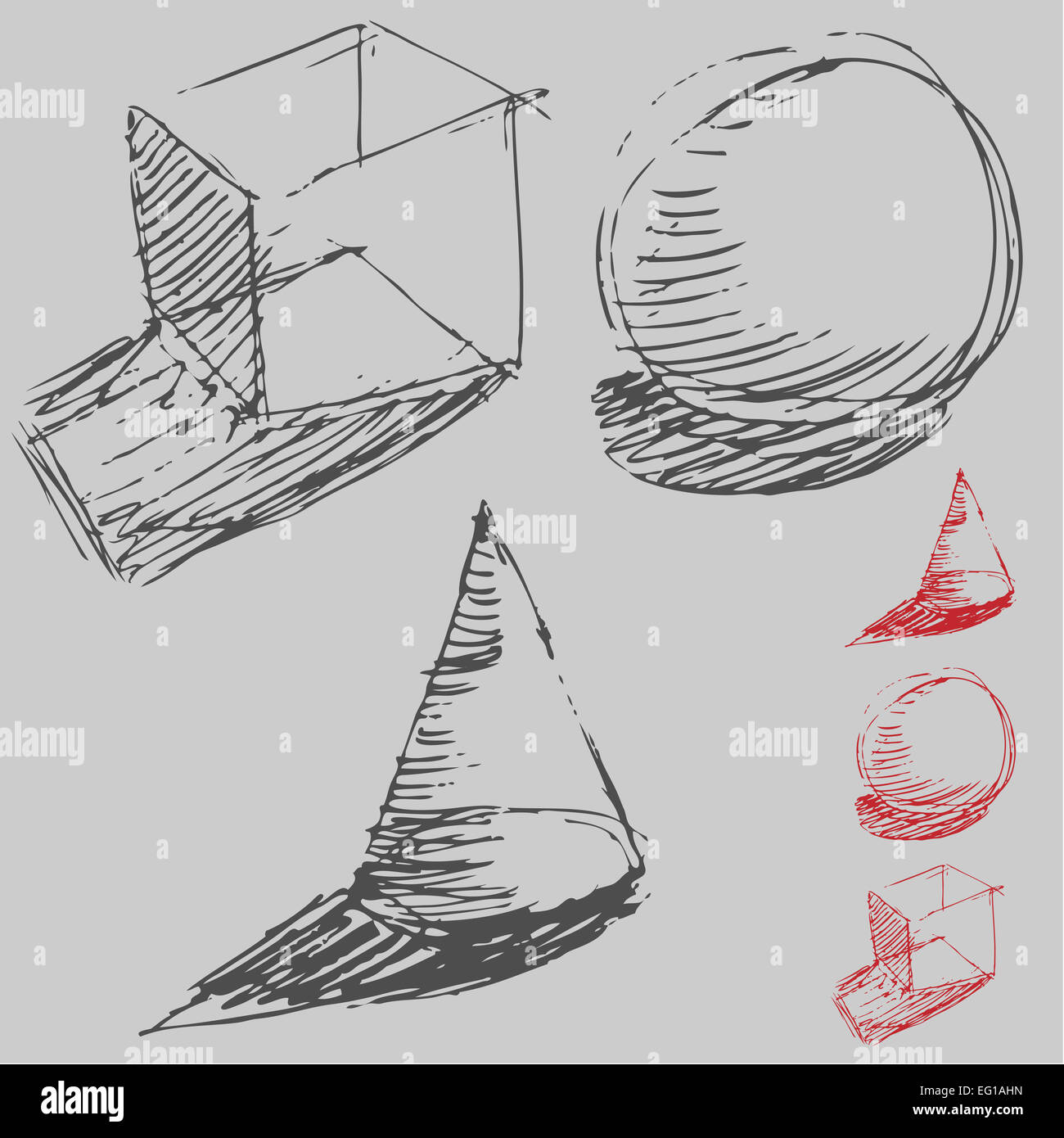 An image of a drawing of geometric shapes Stock Photo - Alamy