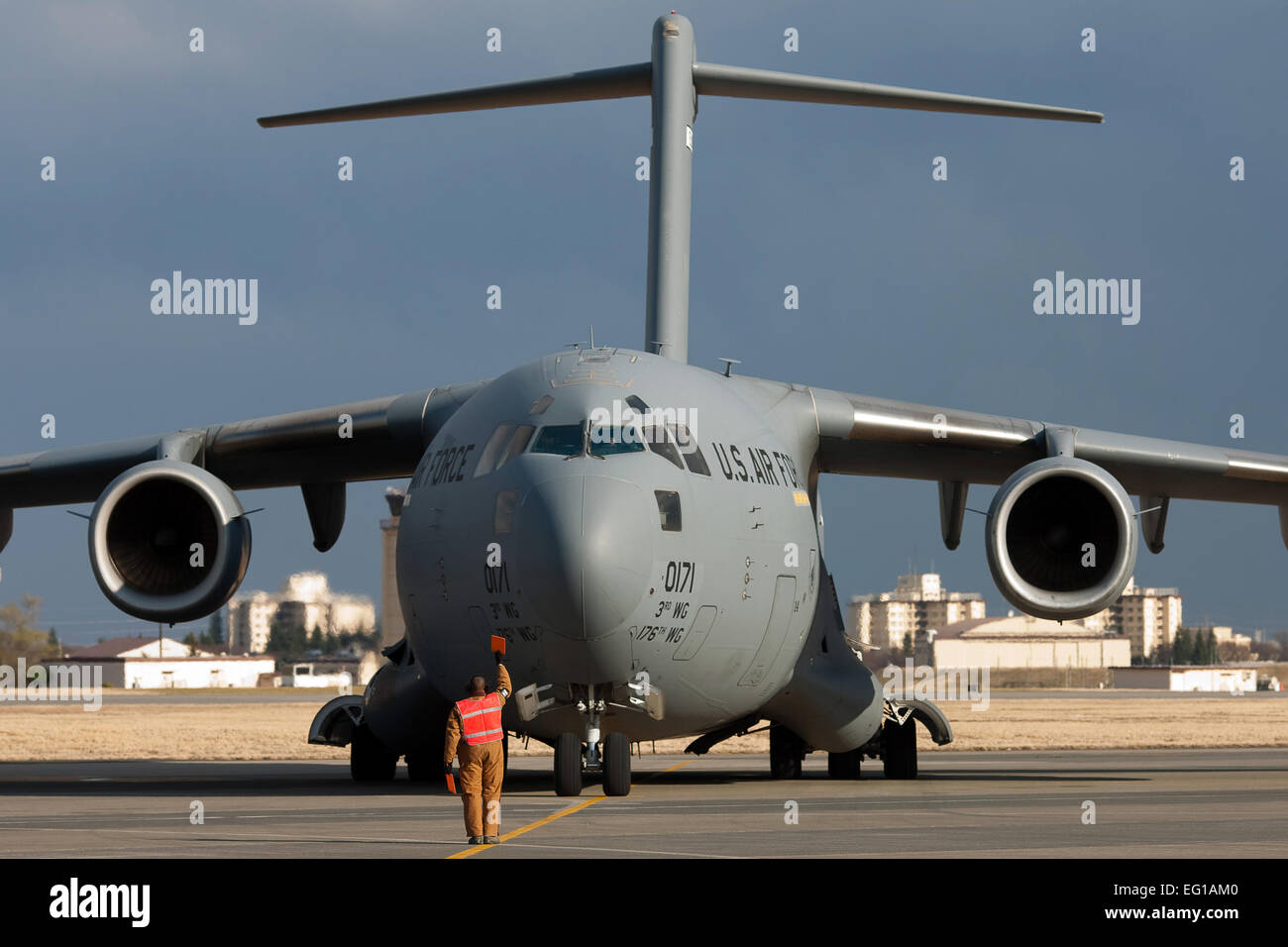 YOKOTA AIR BASE, Japan -- Senior Airman Stanley Dennis, 730th Air ...