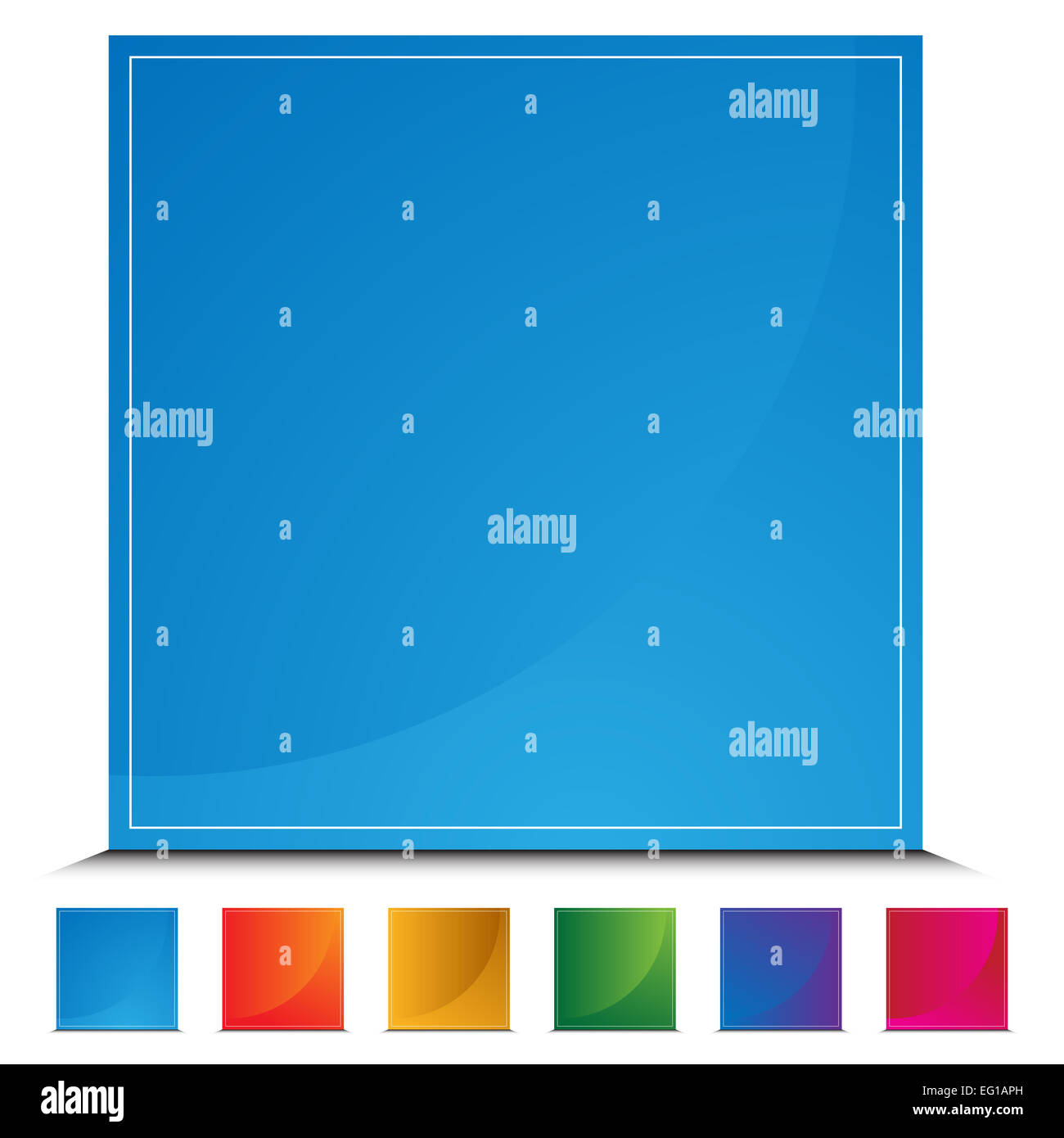 An image of a square web button Stock Photo - Alamy