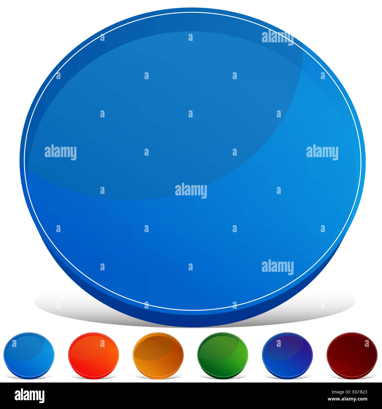 An image of a circle gemstone button set Stock Photo - Alamy