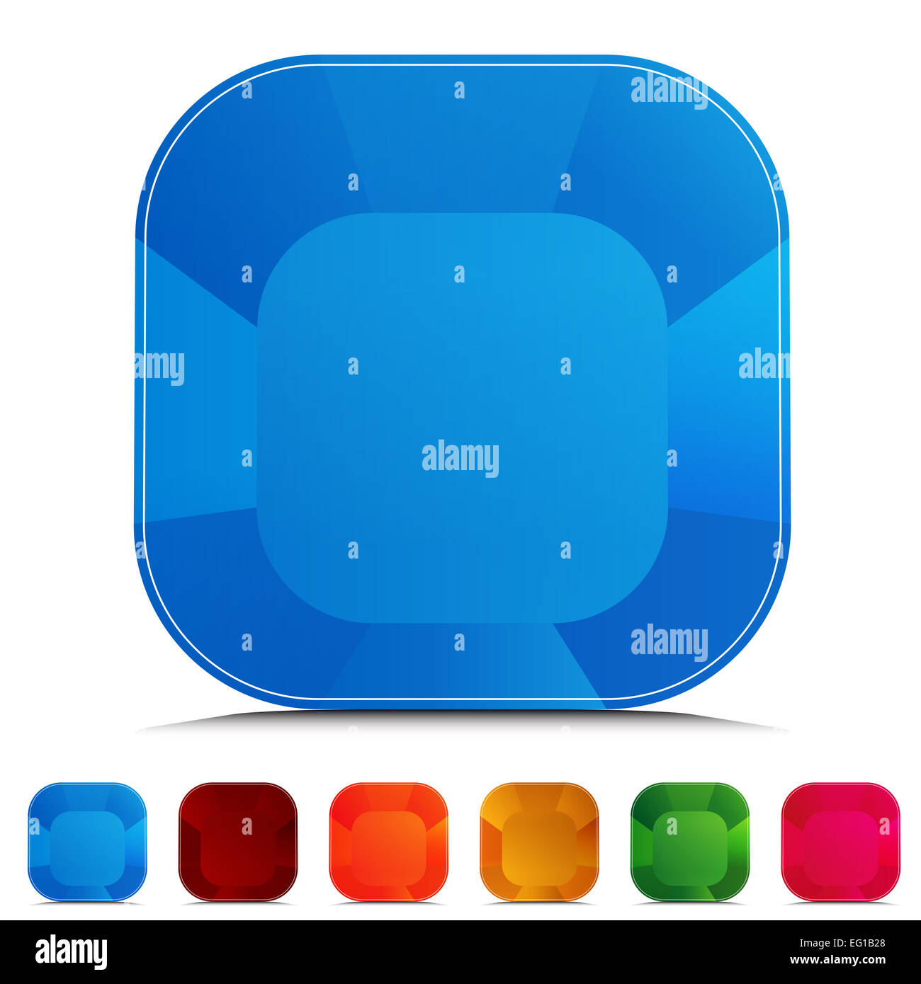 An image of a rounded gemstone button set Stock Photo - Alamy