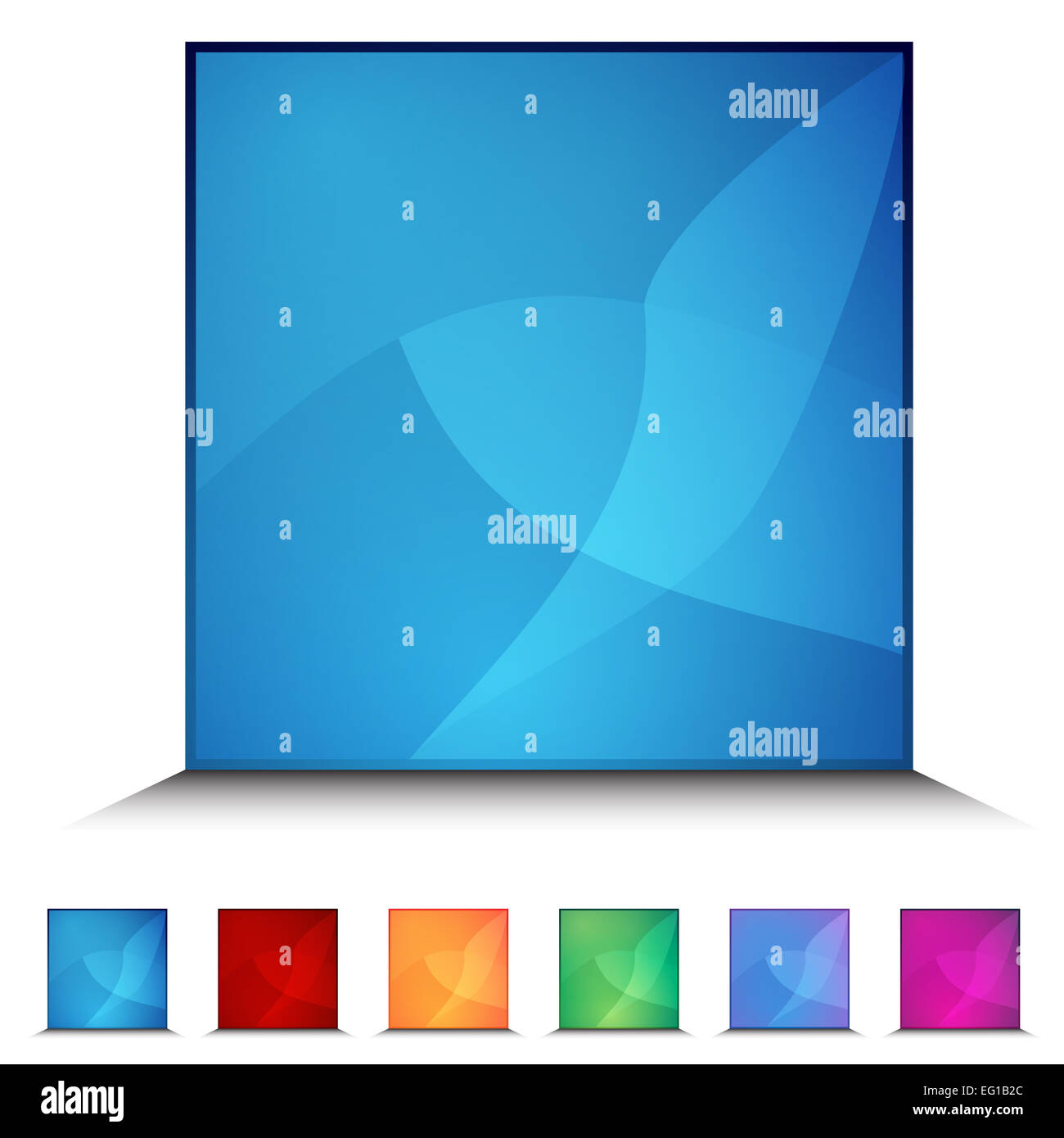 An image of a square mosaic crystal button set Stock Photo - Alamy