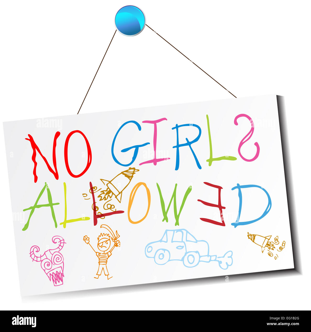 Girls allowed Cut Out Stock Images & Pictures - Alamy