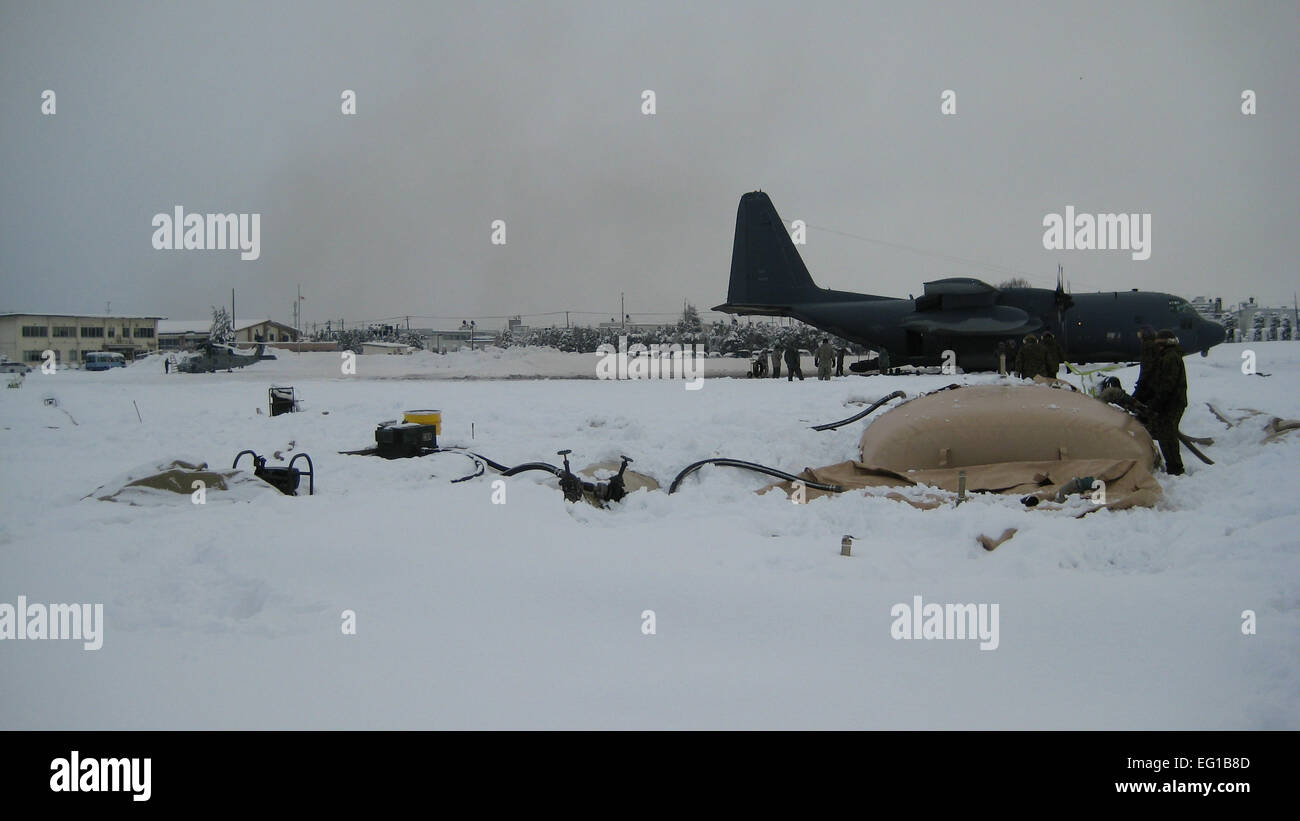 Airmen from the 374th Logistics Readiness Squadron LRS Fuels Management ...