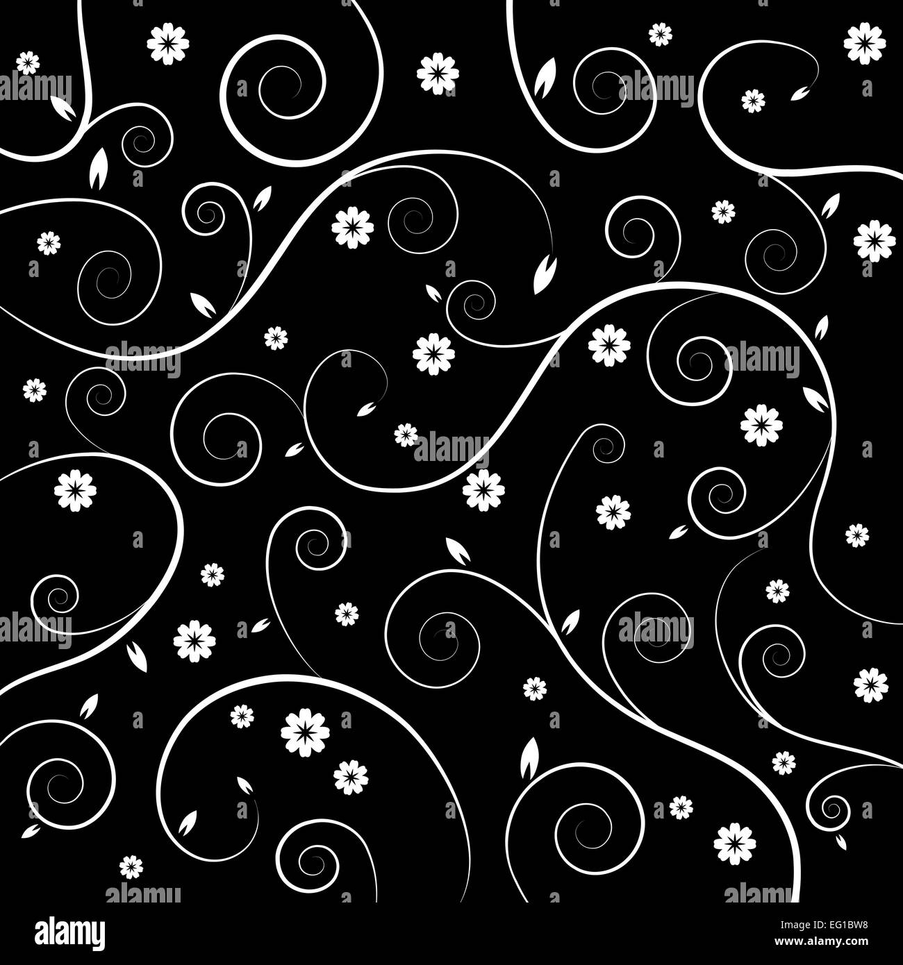 An image of a swirly leaf flower background Stock Photo - Alamy