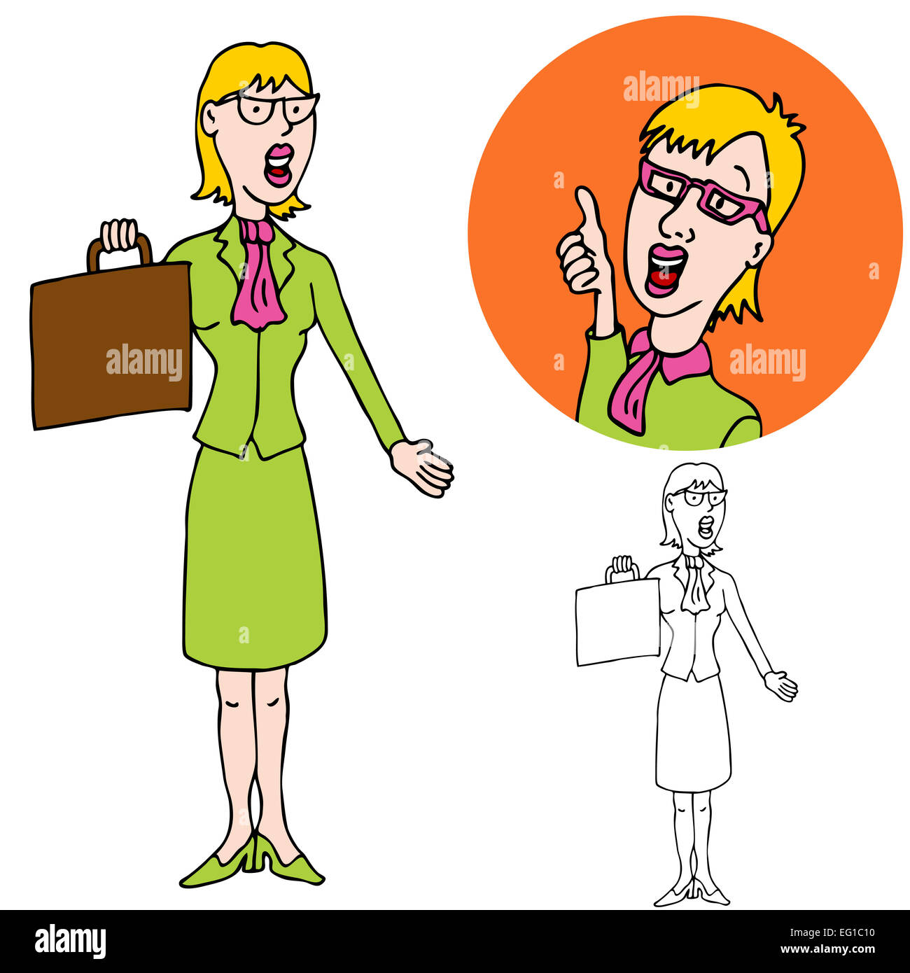 An image of a smart business woman Stock Photo - Alamy