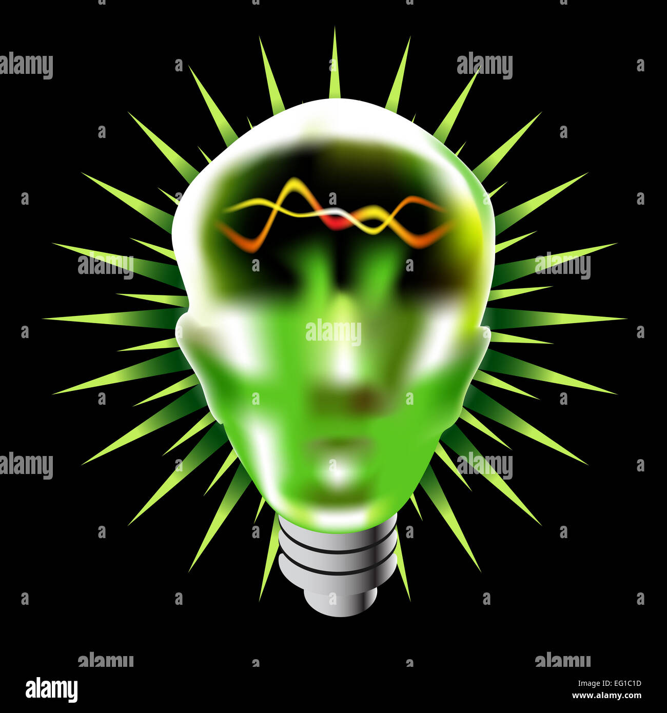 Lightbulb head hi-res stock photography and images - Alamy