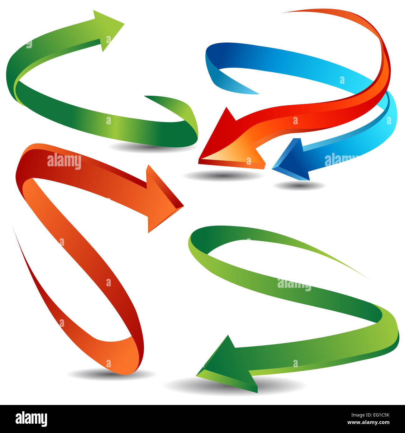 Curved arrow icons white Cut Out Stock Images & Pictures - Alamy