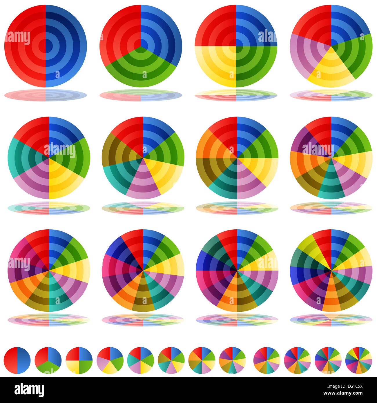 Segmented circle pie chart pie hi-res stock photography and images - Alamy