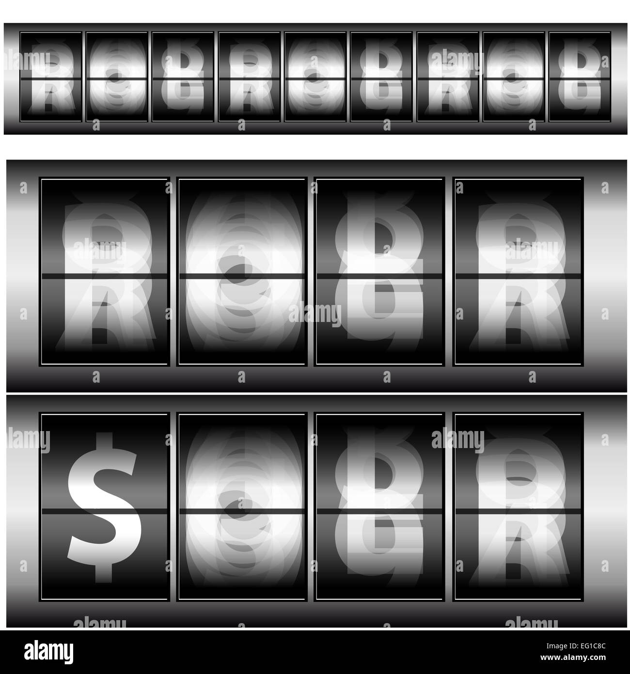 An image of a fast spinning numbers blur effect gauge Stock Photo - Alamy